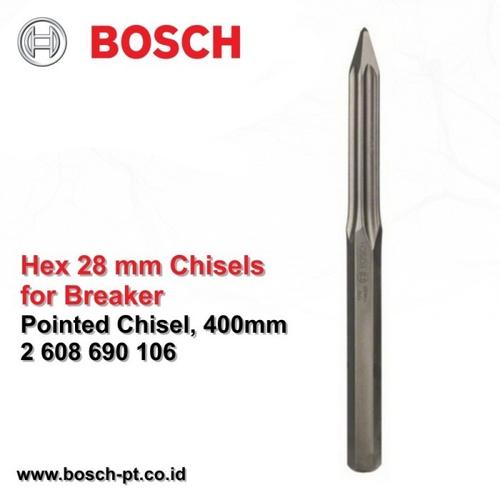 Jual Mata Bobok Lancip Hex 28 mm / Pointed Chisel Hexagon 400 mm Bosch ...