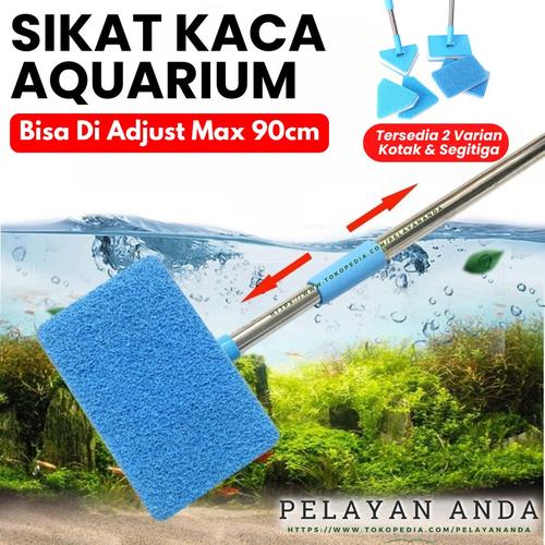 Promo Sikat Pembersih Kaca Aquarium Bebas Lumut Panjang 50cm Sampai ...