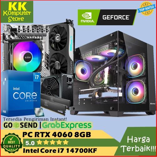 Jual pc rakitan i7 14700k | rtx 4060 8gb | ram 32gb ddr4 [ pc gaming editing intel core i7 ...