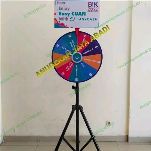 Promo WHEEL OF FORTUNE 50CM CUSTOM CETAK/ ROULETTE CUSTOM CETAK/RODA ...