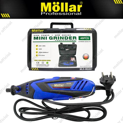 Jual MOLLAR MG007 Mini Grinder Set 40 Pcs Bor Gerinda Tuner Heavy Duty ...