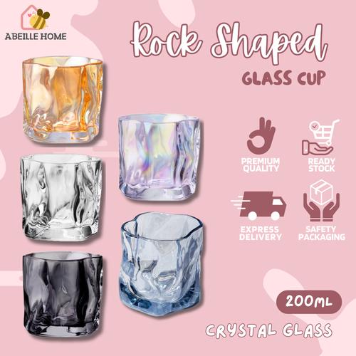 Jual GELAS KACA ROCKIE ROCK SHAPED GLASS 200ML - Hitam - Jakarta Utara ...