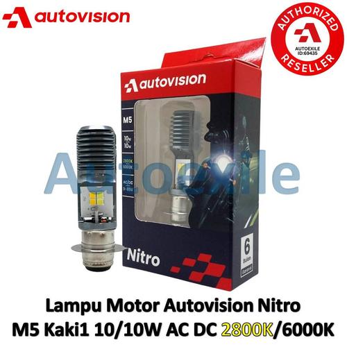 Jual Autovision Nitro Super Bright LED H6 M5 Kaki1 AC DC Combo Putih Kuning - Kota Medan ...