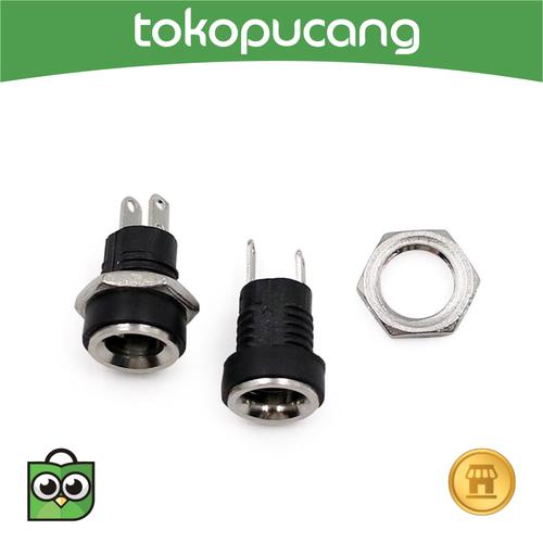 Jual Soket DC 2.1x5.5mm HQ Mur Kecil Female Mount DIP PCB Power Socket ...