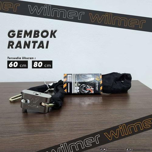 Jual Wilmer Gembok rantai 60cm 80cm pagar rumah mobil box motor rante ...