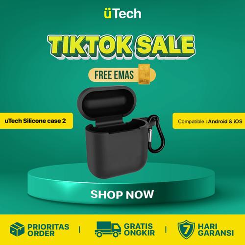 Jual Casing Airpods Gen 2 (Premium Silicone Case + Free Hook) By uTech ...