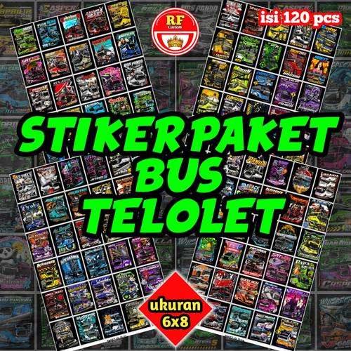 Jual STIKER BUS BASURI ASLI / PAKET STIKER BUS TERBARU 120 PCS STIKER ...