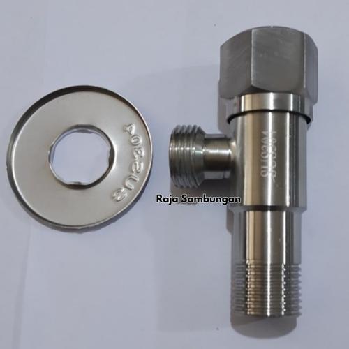 Jual Kran T Shower Stainless Steel 1/2 Inch Cabang 2 Anti Karat Keran ...