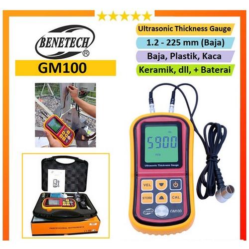 Jual Benetech GM100 Ultrasonic Thickness Gauge Pengukur Ketebalan Material Benetech GM100 ...