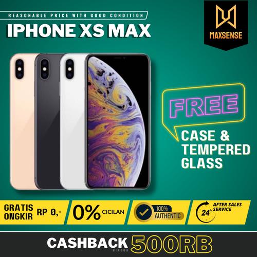 Jual IPHONE XS | XS MAX 256GB 64GB SECOND ORIGINAL RESMI FULLSET ...