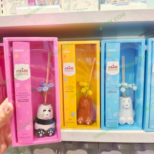 Jual MINISO Reed Diffuser WE BARE BEARS Collection (18ml) - BLOOD ...