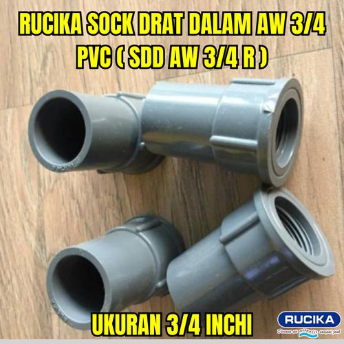 Jual Penyambung SDD Sok Drat Dalam Pipa PVC Paralon AW Ukuran 3/4 Inchi ...