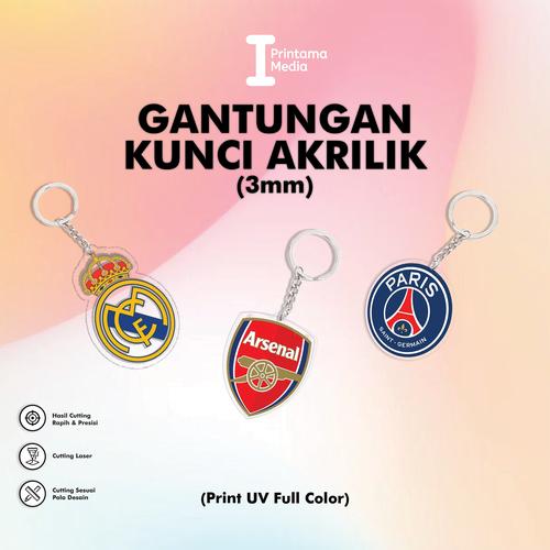Jual Custom Gantungan Kunci Akrilik | Keychain Acrylic | Cetak UV 3mm ...
