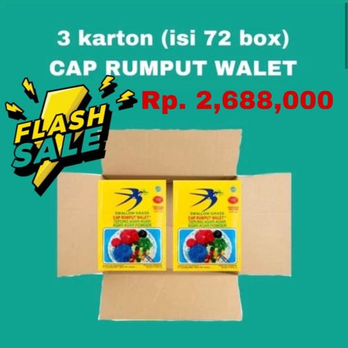 Jual Agar agar cap rumput walet 3 karton isi 72 box - Cokelat - Kota ...