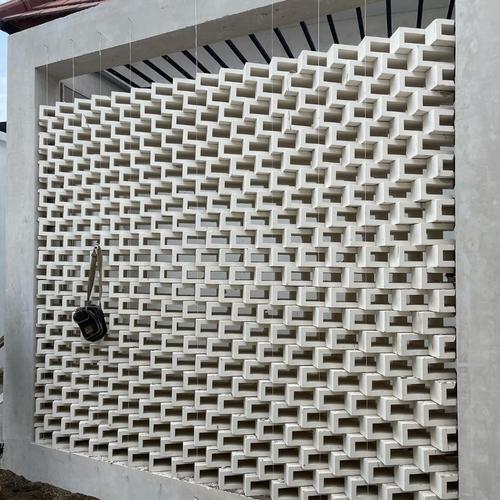 Jual roster beton minimalis motif bolong panjang - Abu-abu - Kota ...