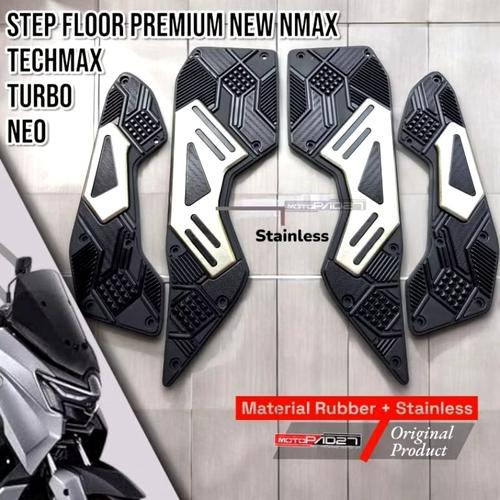 Promo Karpet Nmax TURBO NEO TECHMAX 2024 Rubber Stainless - Merah ...