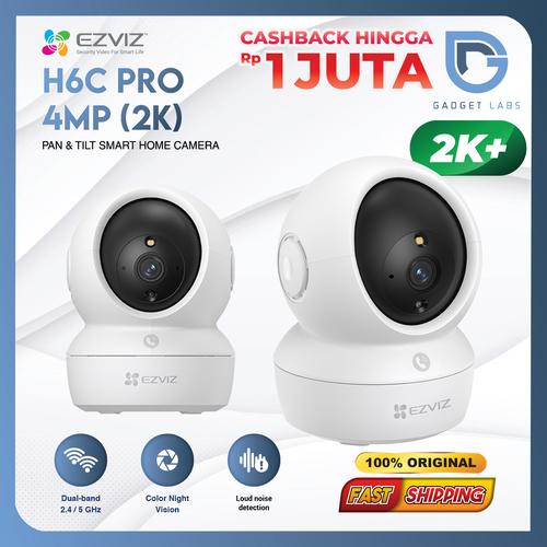Promo EZVIZ H6C PRO 4MP 2K+ Smart Wifi Pan Tilt IP Camera CCTV Indoor ...