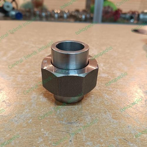 Jual Watermur Besi 1/4" inch Union Besi Class 3000 Psi A105 Socket Weld ...