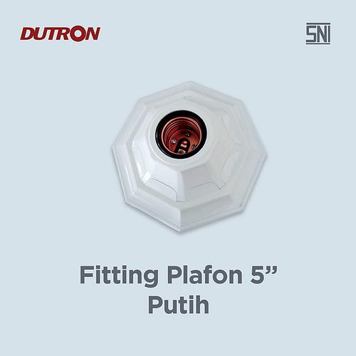 Jual DUTRON Fitting Lampu Plafon Bulat Fiting Piting Oval 5 inch E27 ...