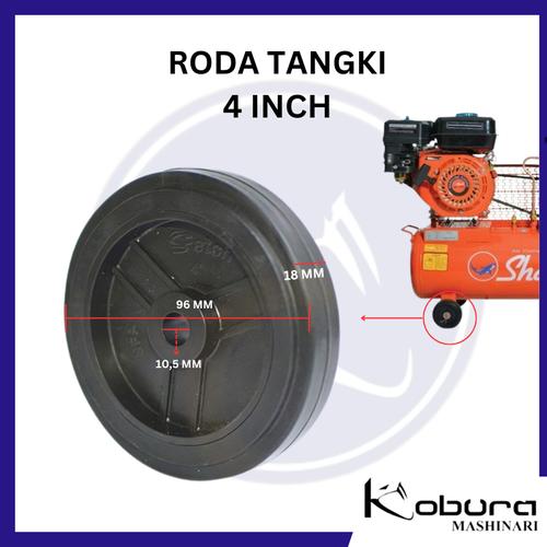 Jual Roda Kompresor 4 Inch Tangki Kompressor Angin Tank Wheel Rubber ...
