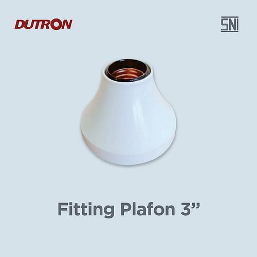 Jual DUTRON Fitting Lampu Plafon Bulat Fiting Piting Oval 3 inch E27 ...