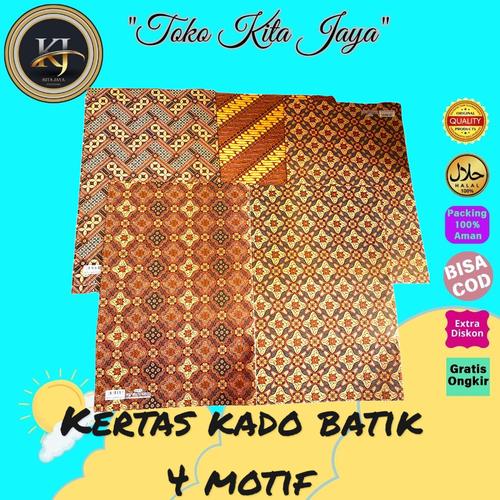 Jual Kertas kado batik kiky 10 lembar dan 50 lembar - 10 lembar - Kota ...
