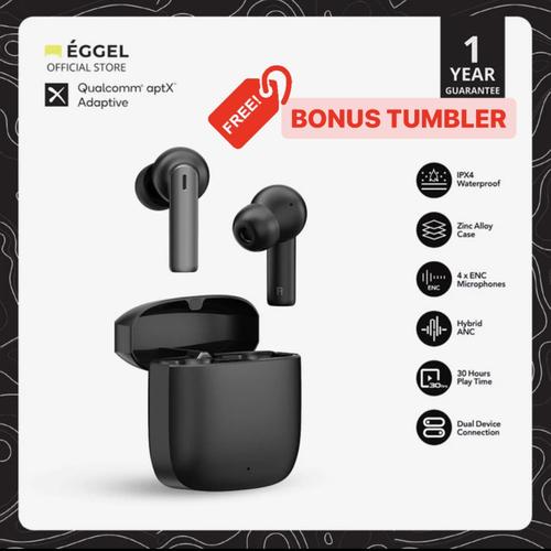 Jual Eggel SteelBuds Pro with AptX Hybrid ANC ENC TWS Bluetooth ...