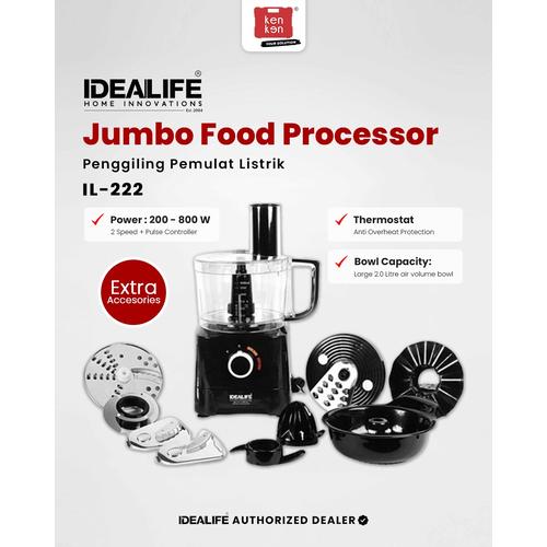 Jual Jumbo Food Processor penggiling Listrik 2 Liter IL-222 IDEALIFE ...