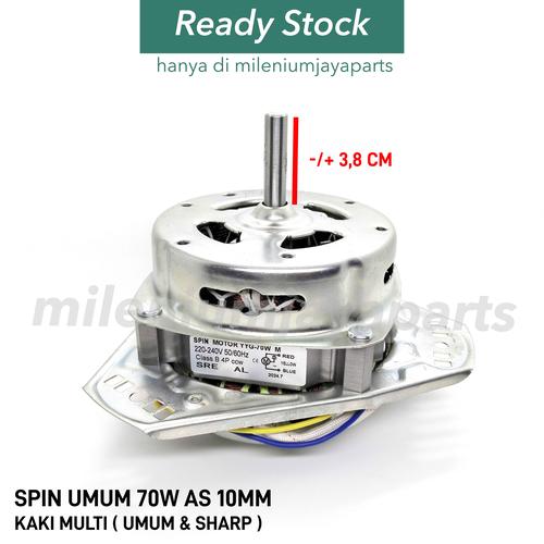 Jual Dinamo Mesin Cuci Pengering Kaki MULTI / Spin UMUM Kaki 3 / SHARP / 4 Lubang Baut - Kota ...