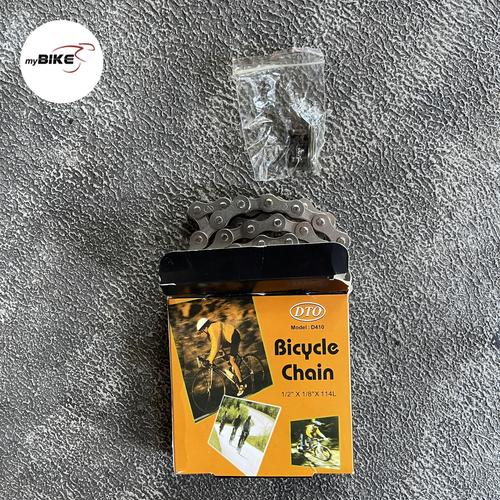 Jual Chain Rantai Sepeda BMX MINI MTB DTO 1 speed Chrome plated 114L ...