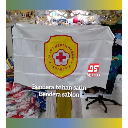 Jual Bendera Logo Palang Merah Remaja bendera PMR( Kuning ) uk. 90 x ...