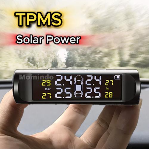 Promo Monitor Tekanan Ban Mobil Wireless TPMS 4 Sensor Eksternal Solar ...