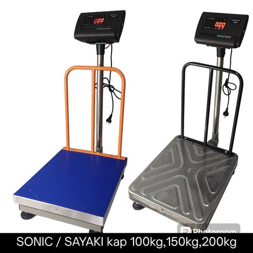 Jual Timbangan duduk digital SONIC / SAYAKI A12E kap 200Kg + Pagar - Fullpress, SAYAKI - Jakarta ...