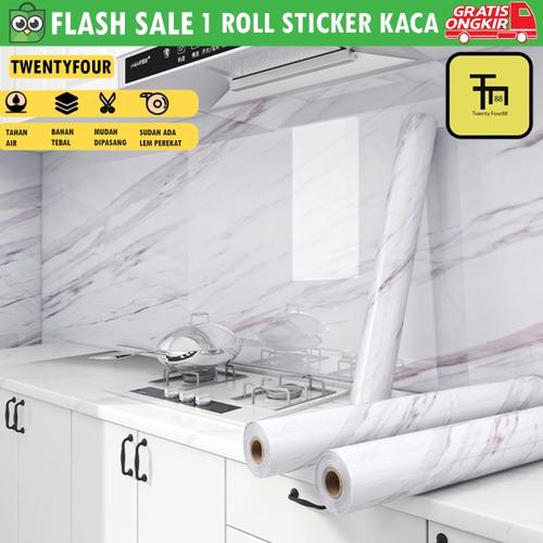 Jual Stiker Dinding PVC Anti Air Anti Minyak 60cm x 3m Motif Marmer ...