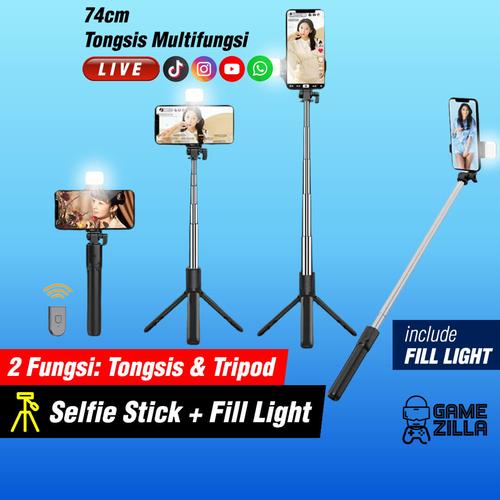 Promo Tripod Selfie Stick Smartphone Wireless Bluetooth Remote LED Light - Jakarta Utara ...