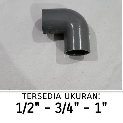 Jual Elbow 1/2 3/4 1 inch keni 1/2" 3/4" 1" in knee kenie knie L pvc ...