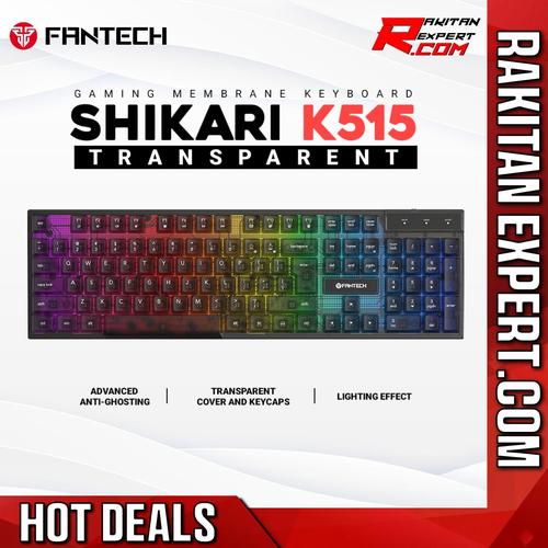 Jual Fantech Shikari K515|K-515 Transparent Keycaps Membran Gaming Keyboard - Jakarta Pusat ...