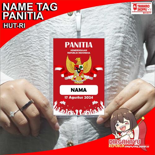 Jual Nametag / Name Tag / Tanda Pengenal Panitia Agustusan HUT RI / 17 ...
