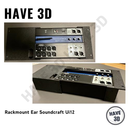 Jual Rack Ear Soundcraft Ui12 Kuping Rak 19 inch 3D Print Custom - Kota ...