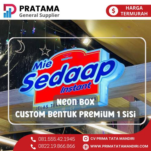 Jual Custom bentuk neon box Acrylic 90x50 | Neon box akrilik 1 sisi ...