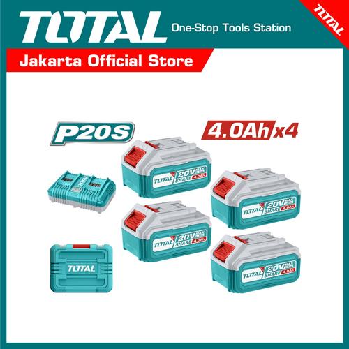 Jual TOTAL P20S Lithium-Ion battery and charger kit TFBCLI20244 Baterai ...