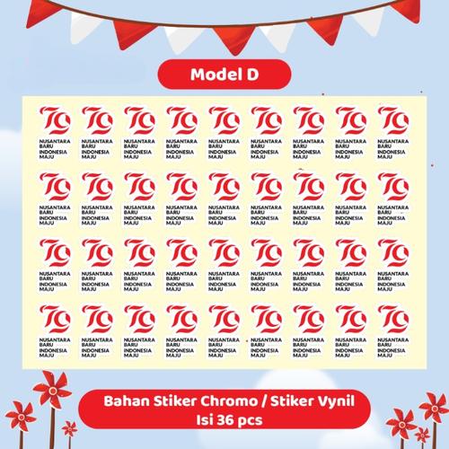 Jual Sticker Bentuk Angka 79 Merah Putih Label Tempelan Pipi Untuk Hut ...