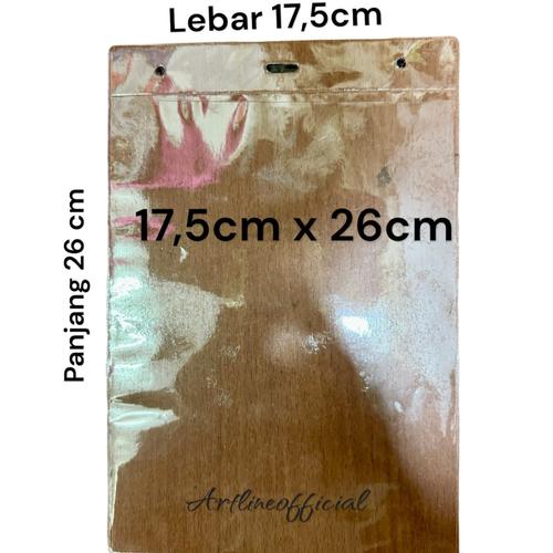 Jual Plastik Name tag ukuran 17,5 x 26 cm | id card | plastik panitia ...