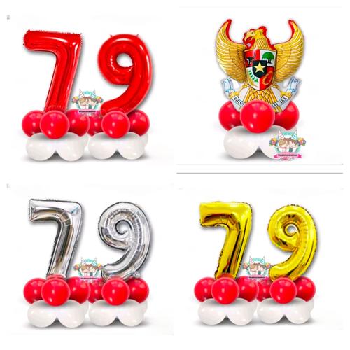 Jual Windblown Balloon Set Bouquet Dirgahayu Kemerdekaan Indonesia ...