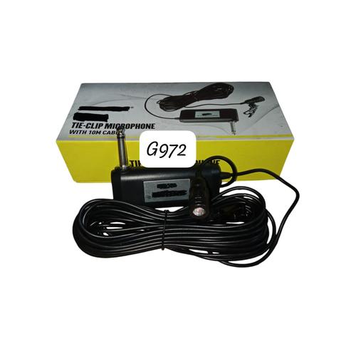 Jual G972 MIX CABLE MICROPHONE TIE CLIP ELECTRET CONDENSER MIC KLIP ...