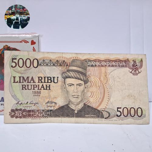 Jual Uang Kuno nominal Besar 5000 Rupiah Teukur Umar Lima Ribu Rupiah ...