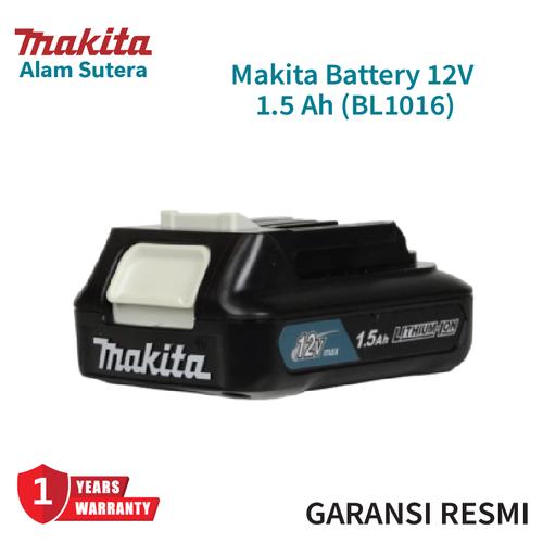 Promo Makita Battery 12V 1.5Ah BL 1016 Baterai 12 V Lithium Ion BL1016 ...