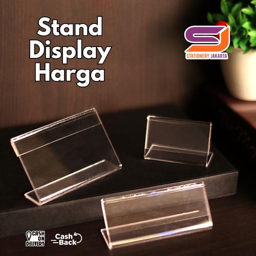 Jual Acrylic akrilik label nama tent card label harga lebel produk ...
