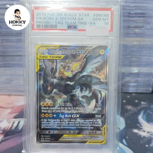 Jual slab PSA 10 pikachu zekrom pikrom 2019 black star pokemon tcg ...