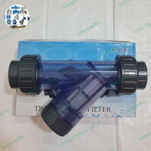 Jual y strainer pvc 1 1/4" inch transparant DN32 jis 10k socket ...